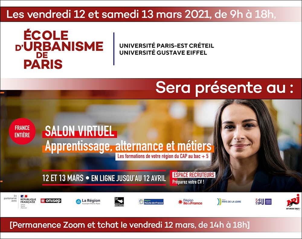 Apprentissage | L'EUP participe au Salon virtuel Apprentissage, alternance et métiers (12 & 13 ...